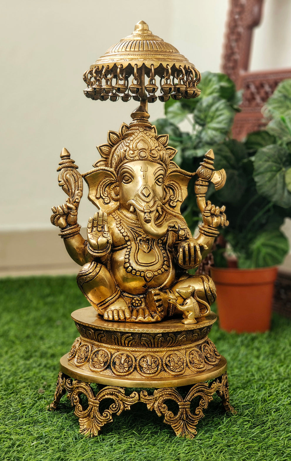Chatri Ganesha idol – Manvantra Decor